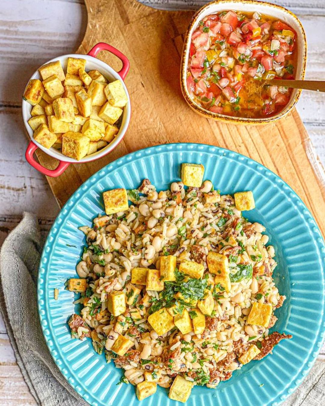 Baião de dois vegano - Receiteria