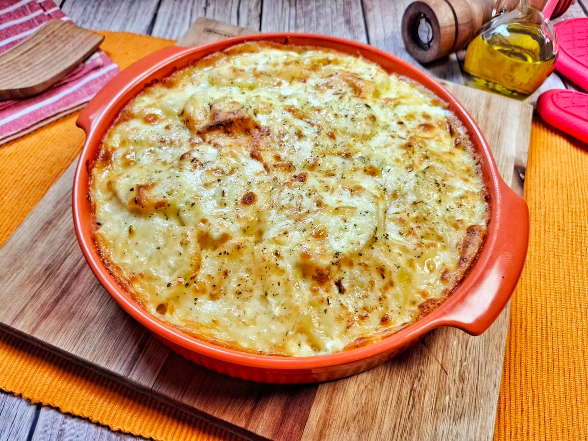 Batata gratinada simples - Receiteria