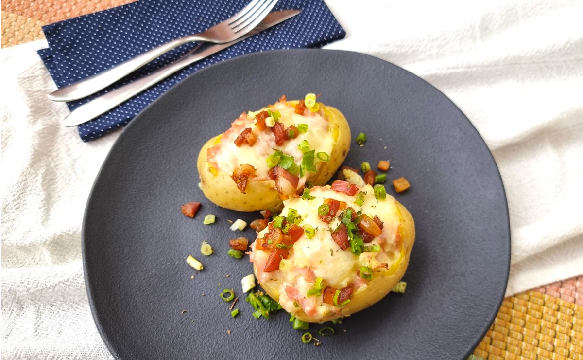 Batata recheada simples e superfácil