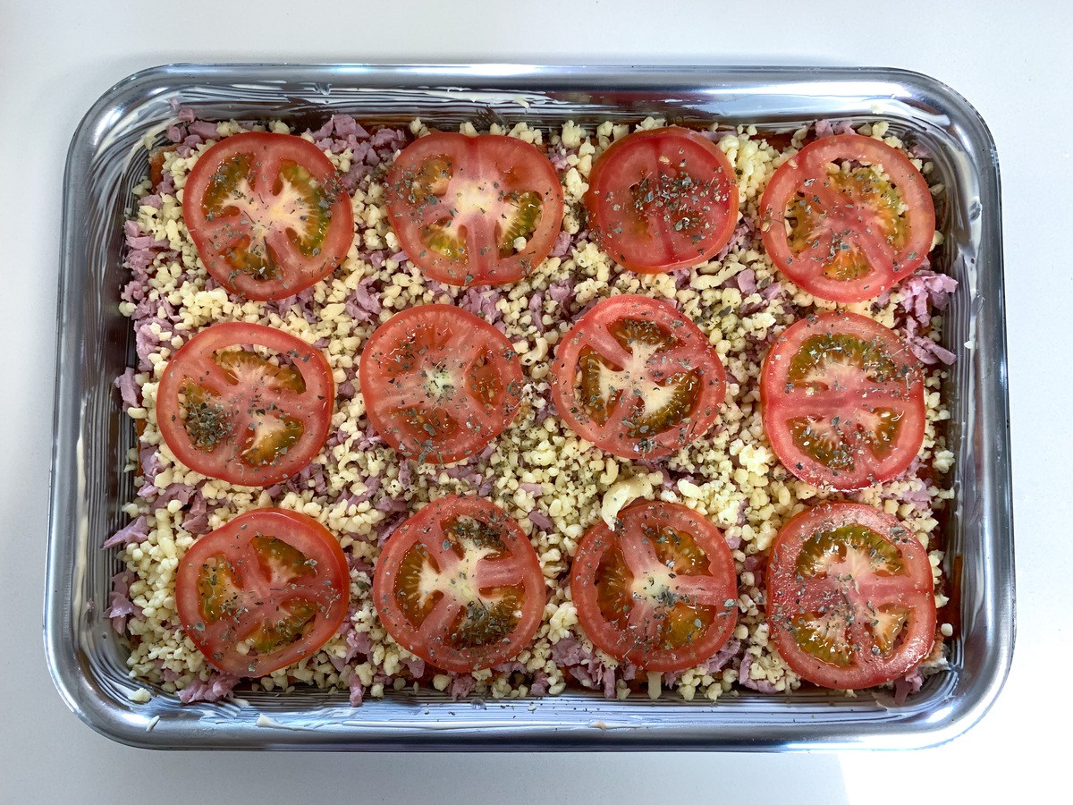 Bauru de forno com pão de forma