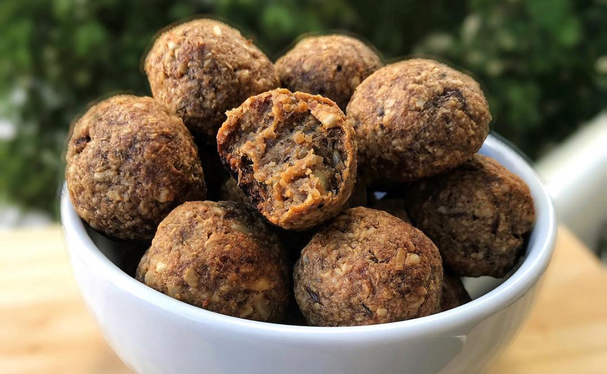 Bolinhas salgadas veganas - Receiteria