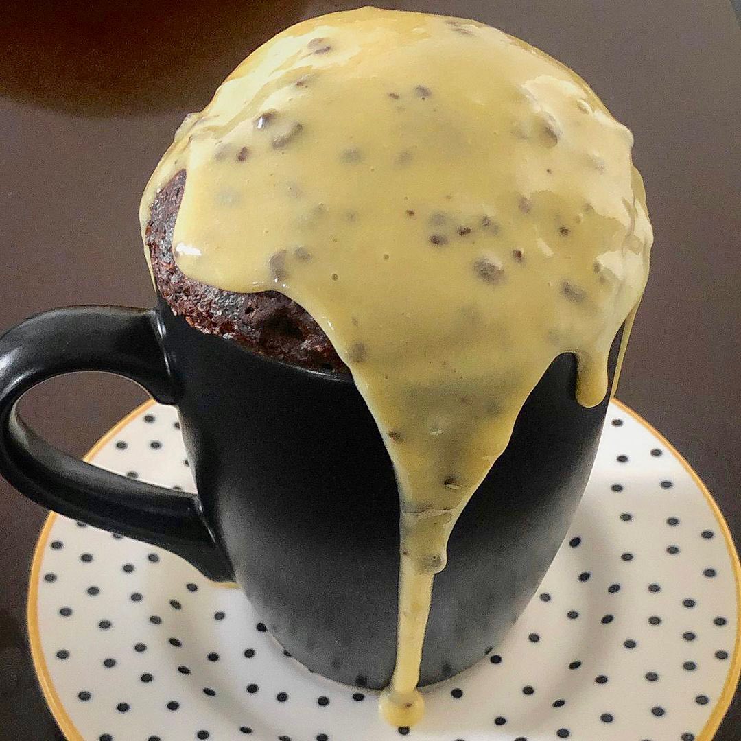 Bolo de caneca com Whey