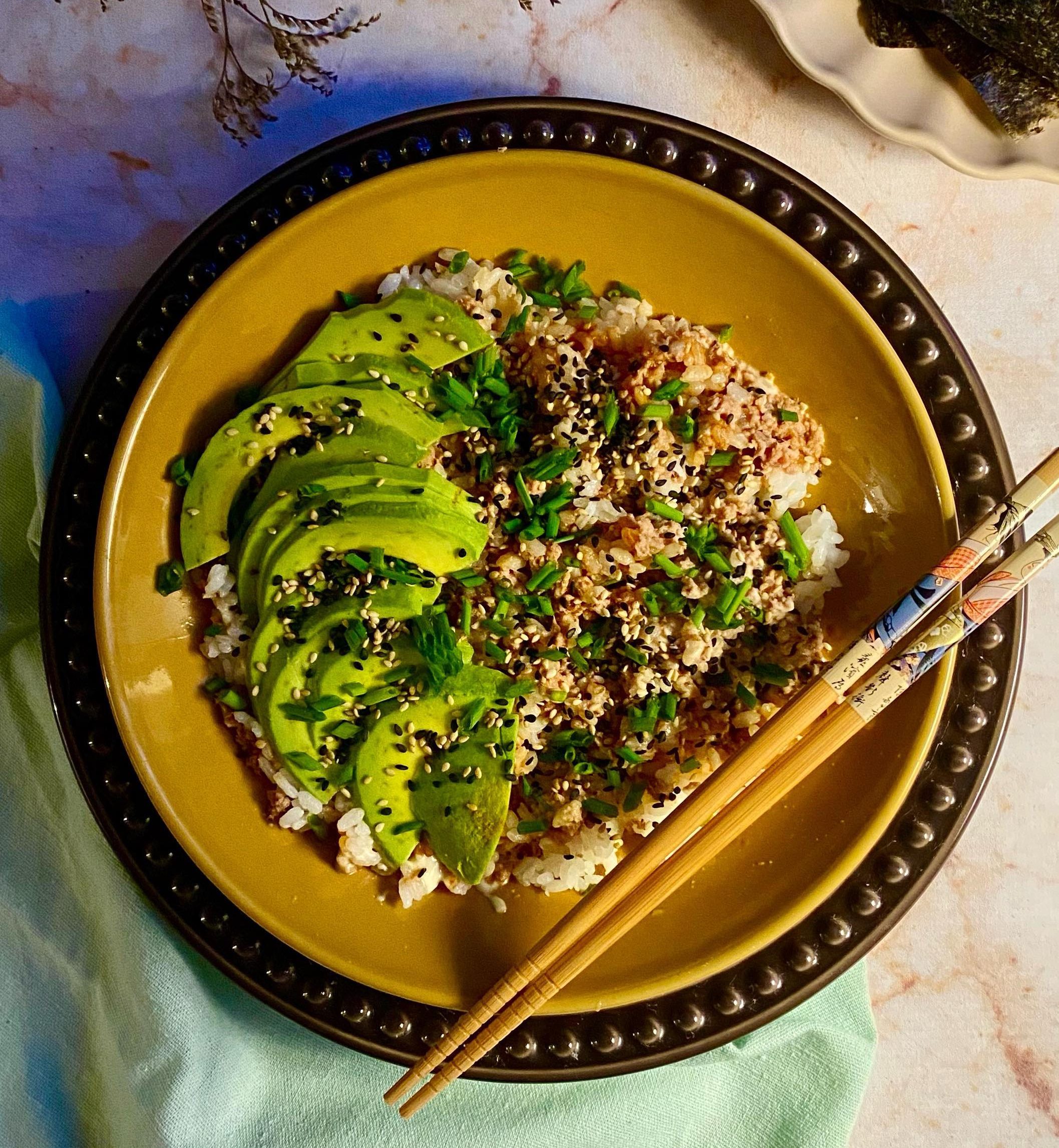 Bowl de Gohan com atum - Receiteria