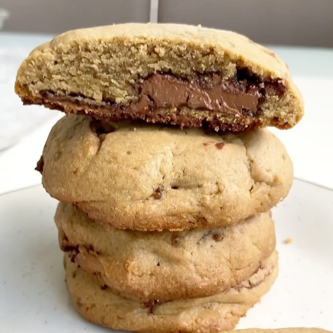 Cookie com recheio de Nutella - Receiteria