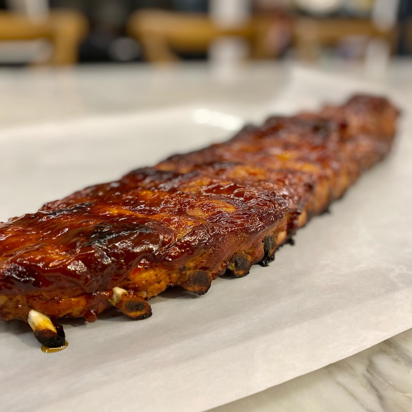 Costelinha suína no molho barbecue - Receiteria