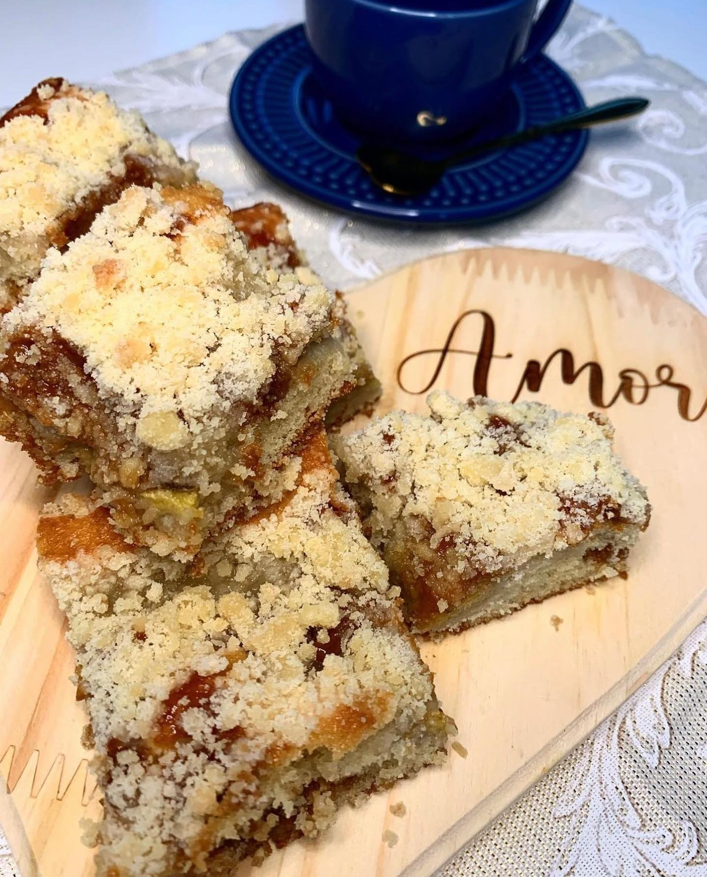 Cuca de banana recheada com doce de leite - Receiteria