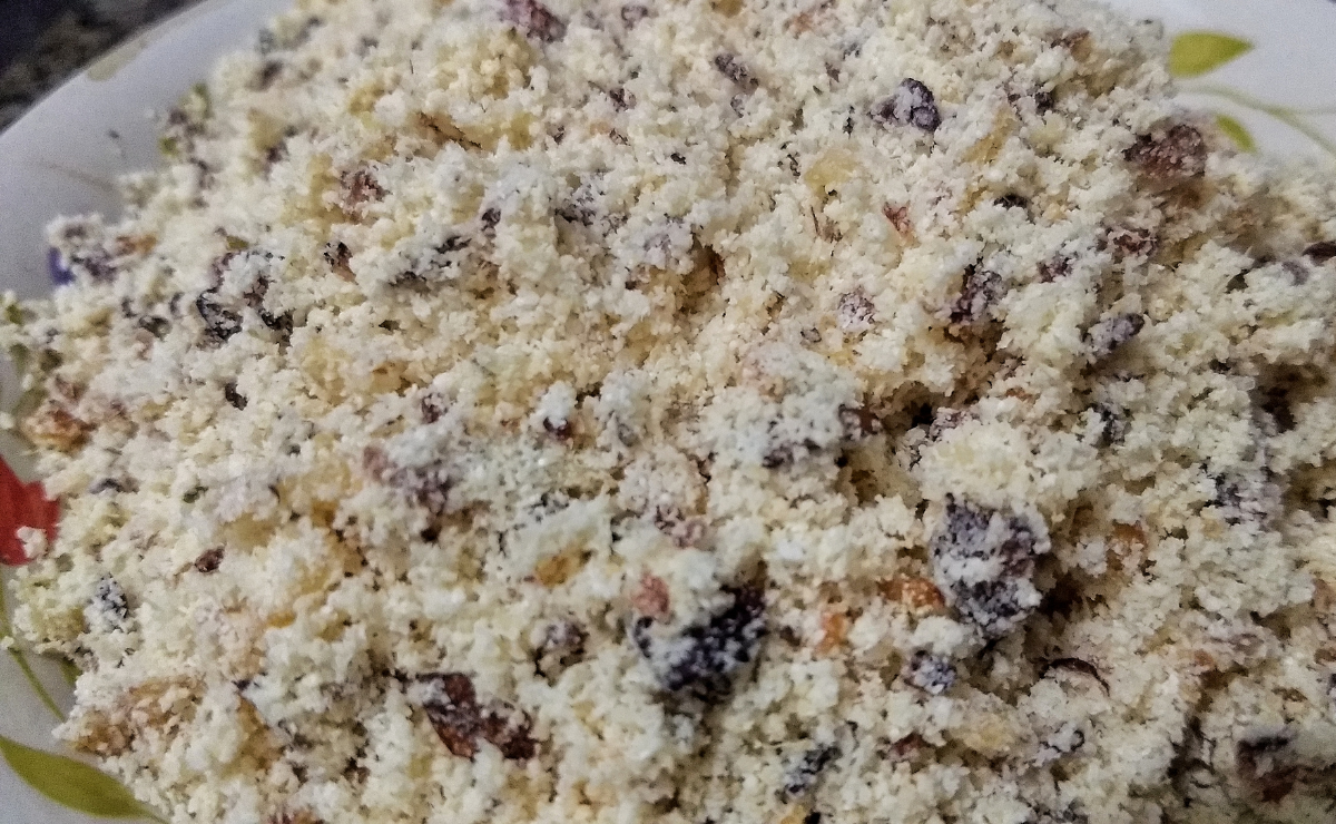 Farofa com farinha láctea - Receiteria