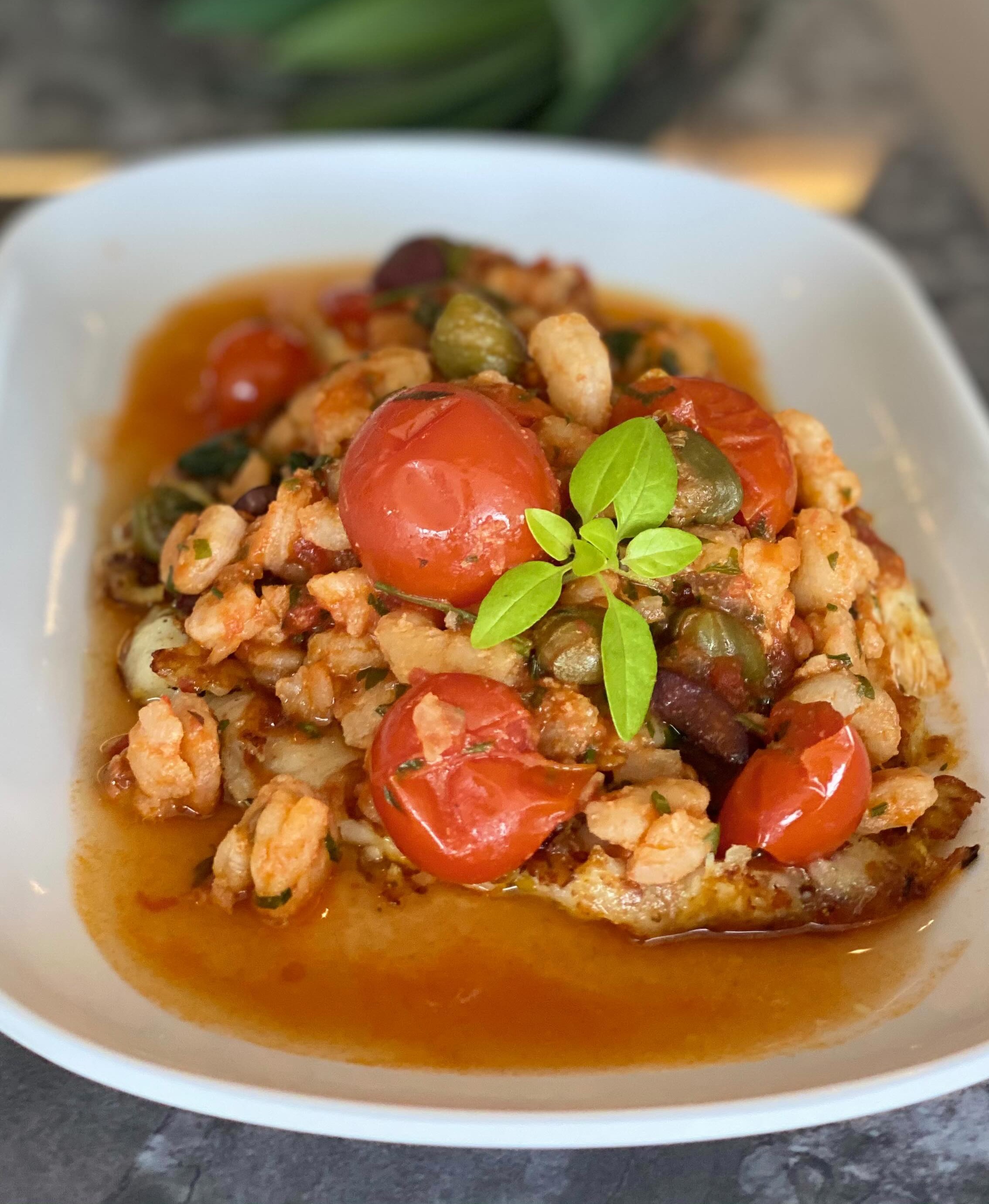 Filé de tilápia com molho de camarão - Receiteria