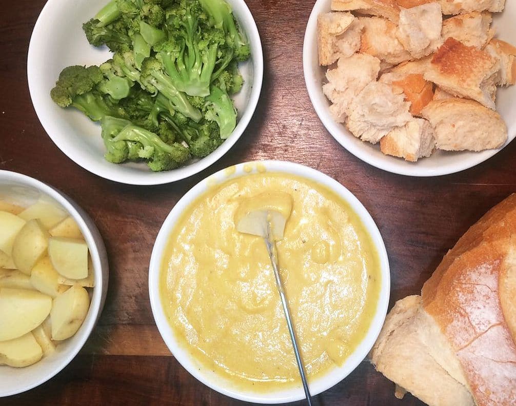 Fondue vegano - Receiteria