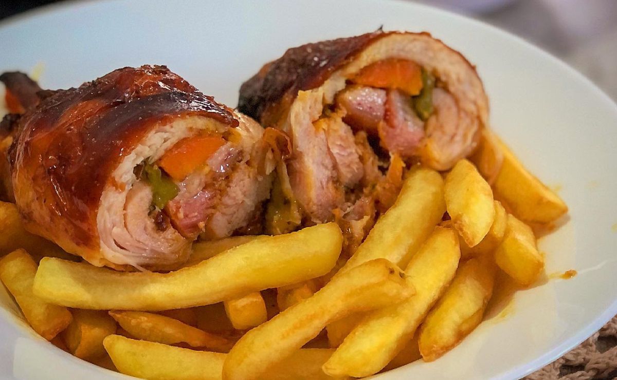 Frango à role no forno - Receiteria