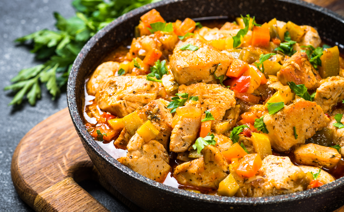 Frango ensopado com batatas