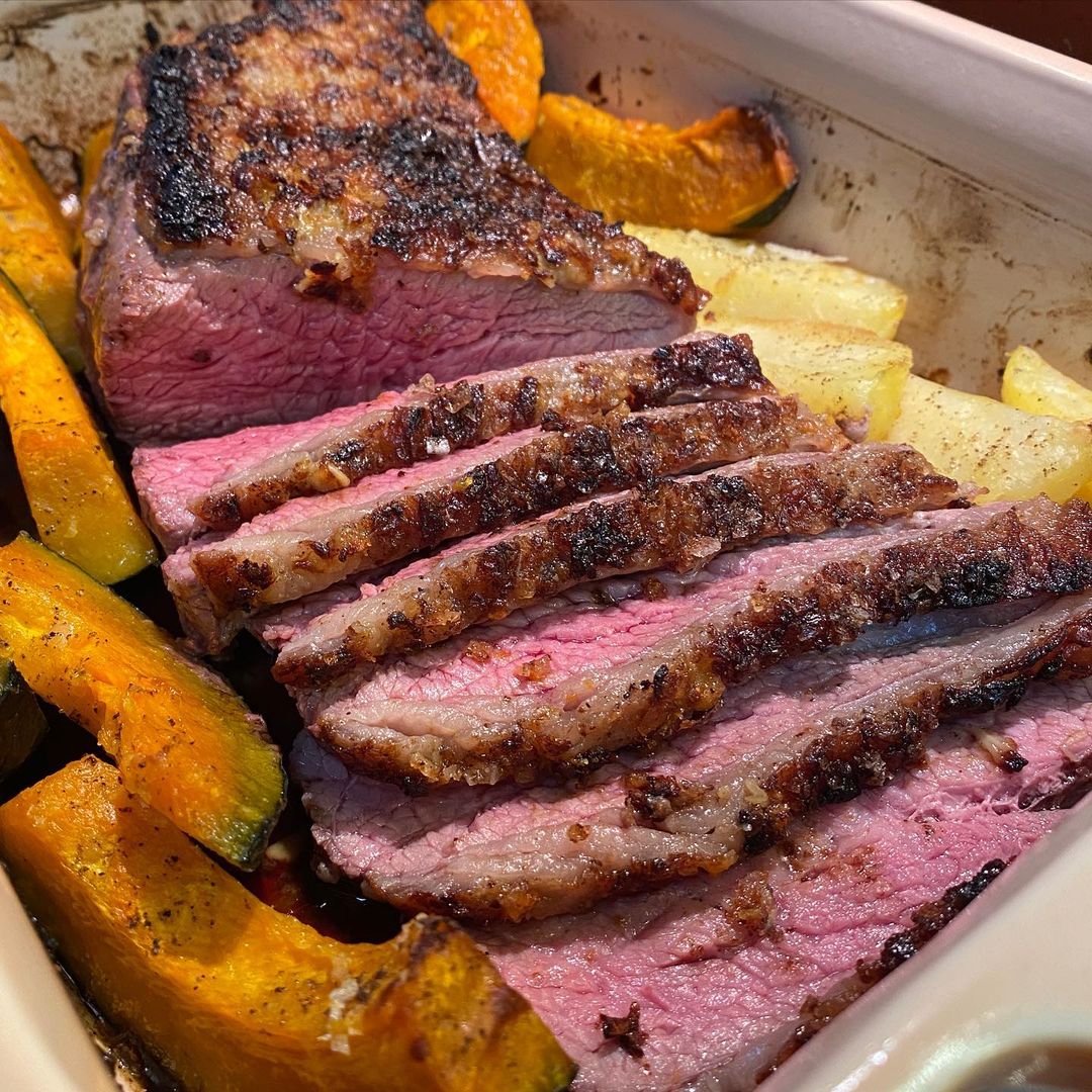 Maminha assada com legumes - Receiteria