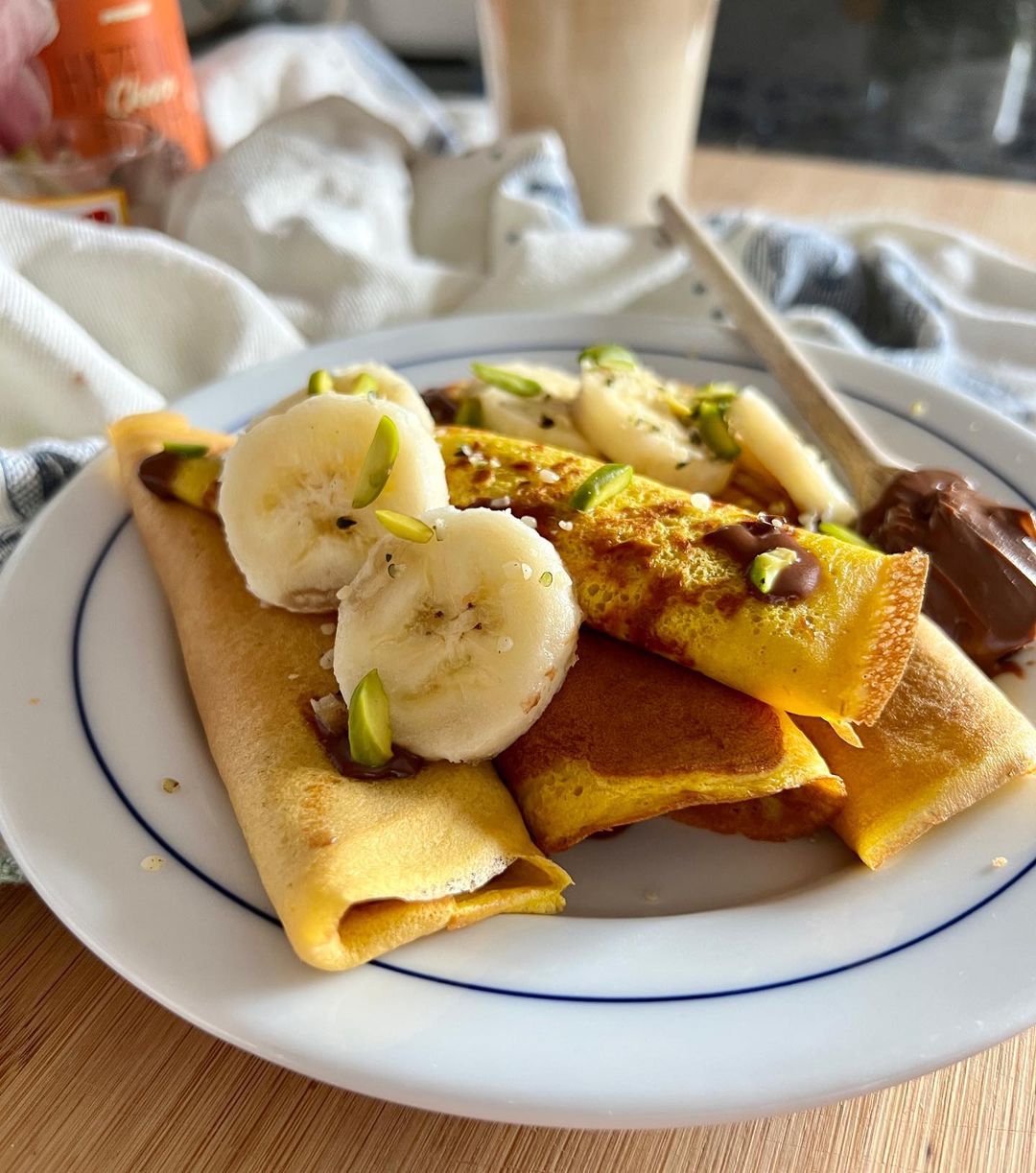 Mini crepes super saudáveis - Receiteria