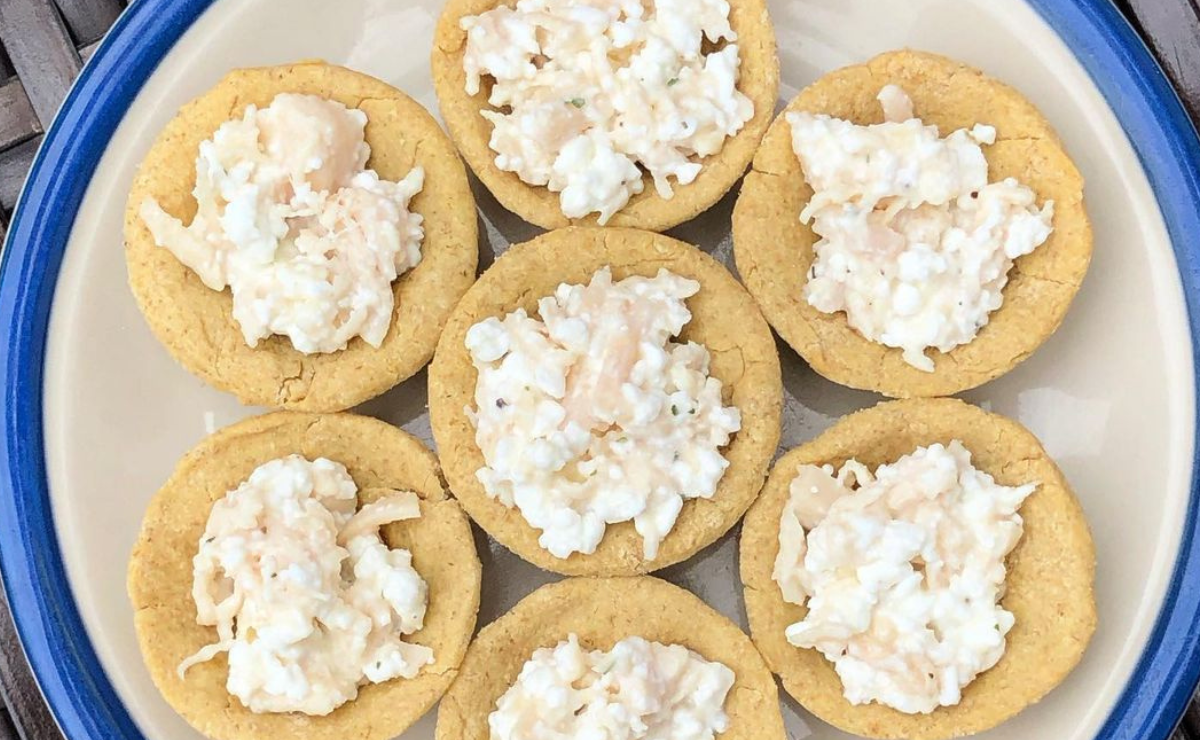 Mini quiche de frango com queijo - Receiteria