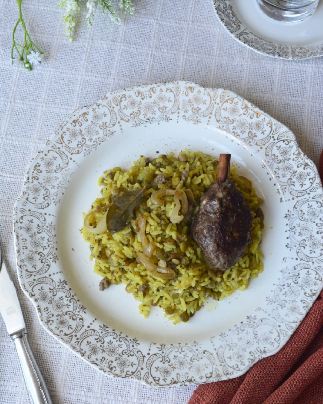 Mjadra com kafta - Receiteria