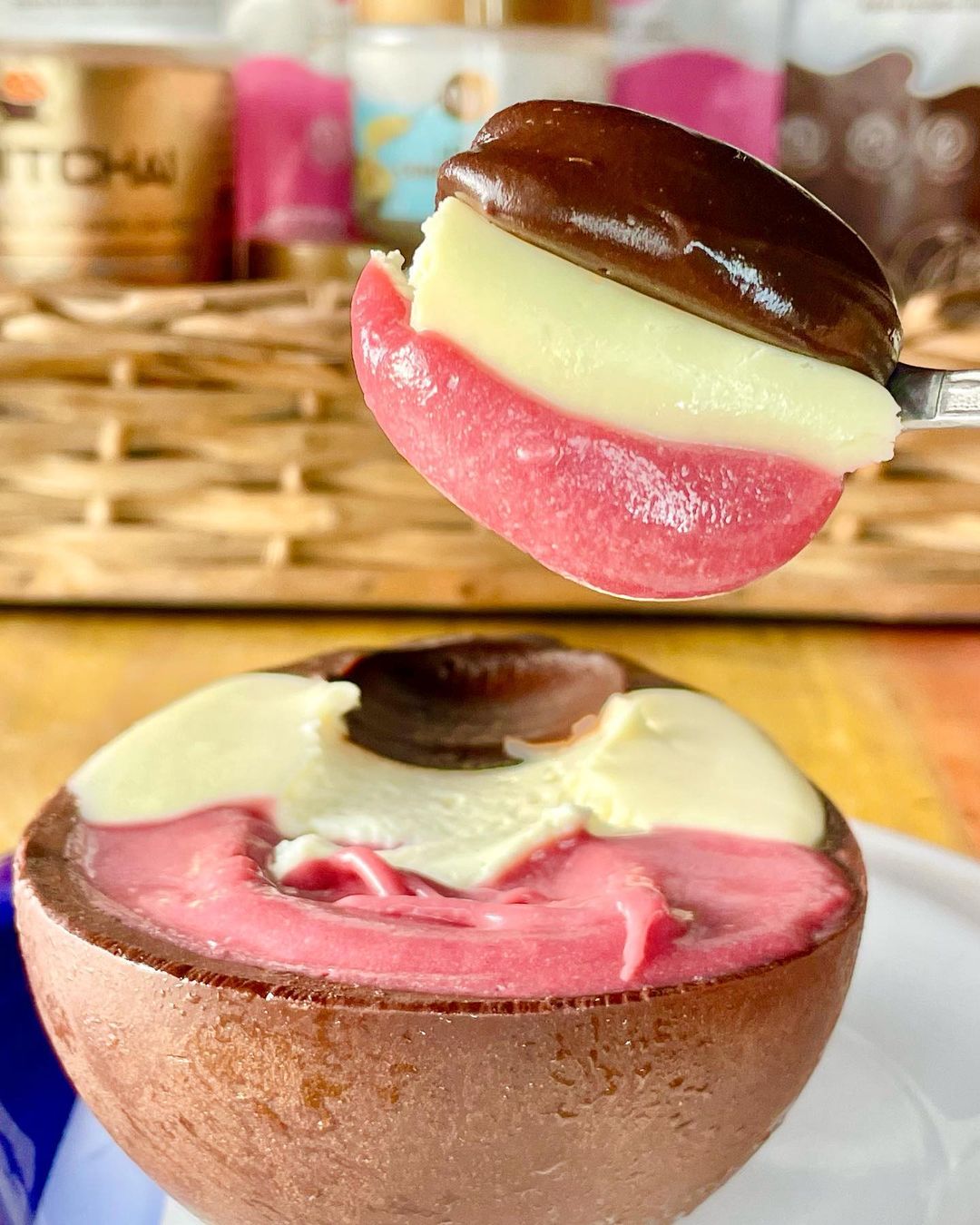 Ovo de Páscoa de colher saudável - Receiteria