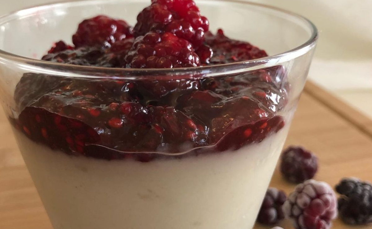 Panna cotta de leite de coco - Receiteria