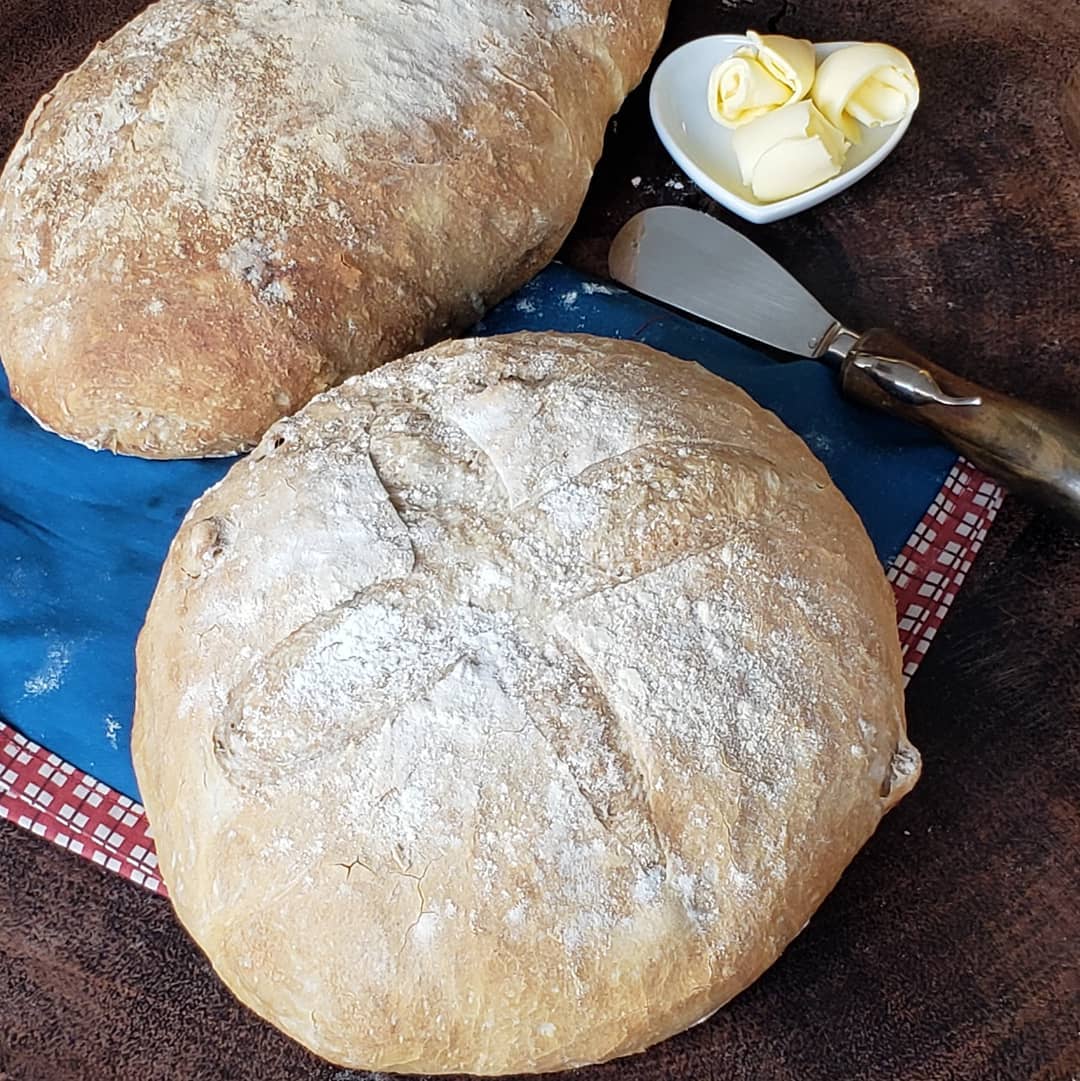 Pão rústico sem sova - Receiteria