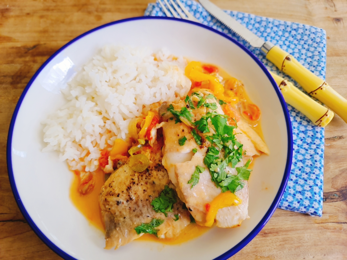 Peixe ensopado simples