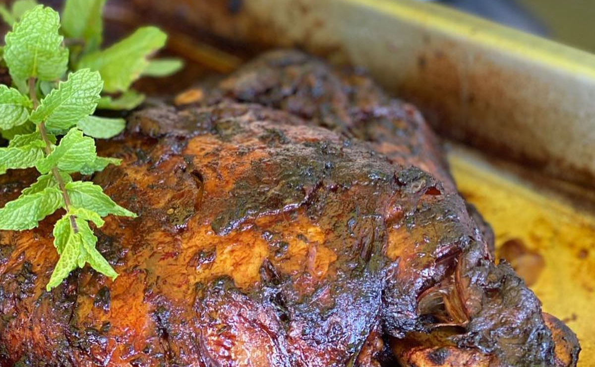 Pernil assado suculento - Receiteria