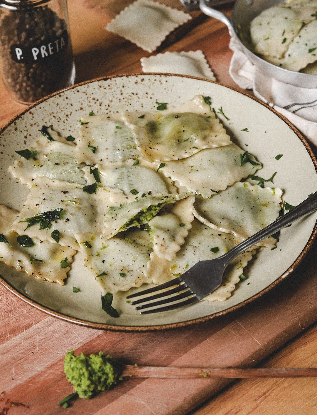 Ravióli caseiro vegano - Receiteria