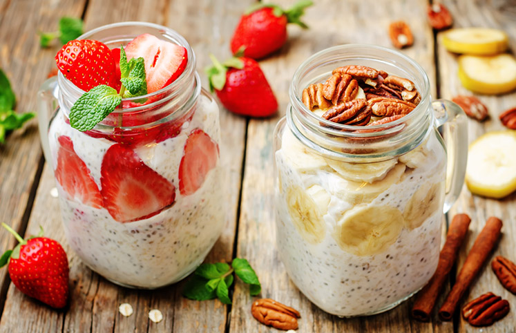 12 receitas de overnight oats para uma refeição prática e nutritiva