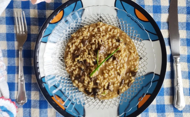 Risoto de funghi secchi