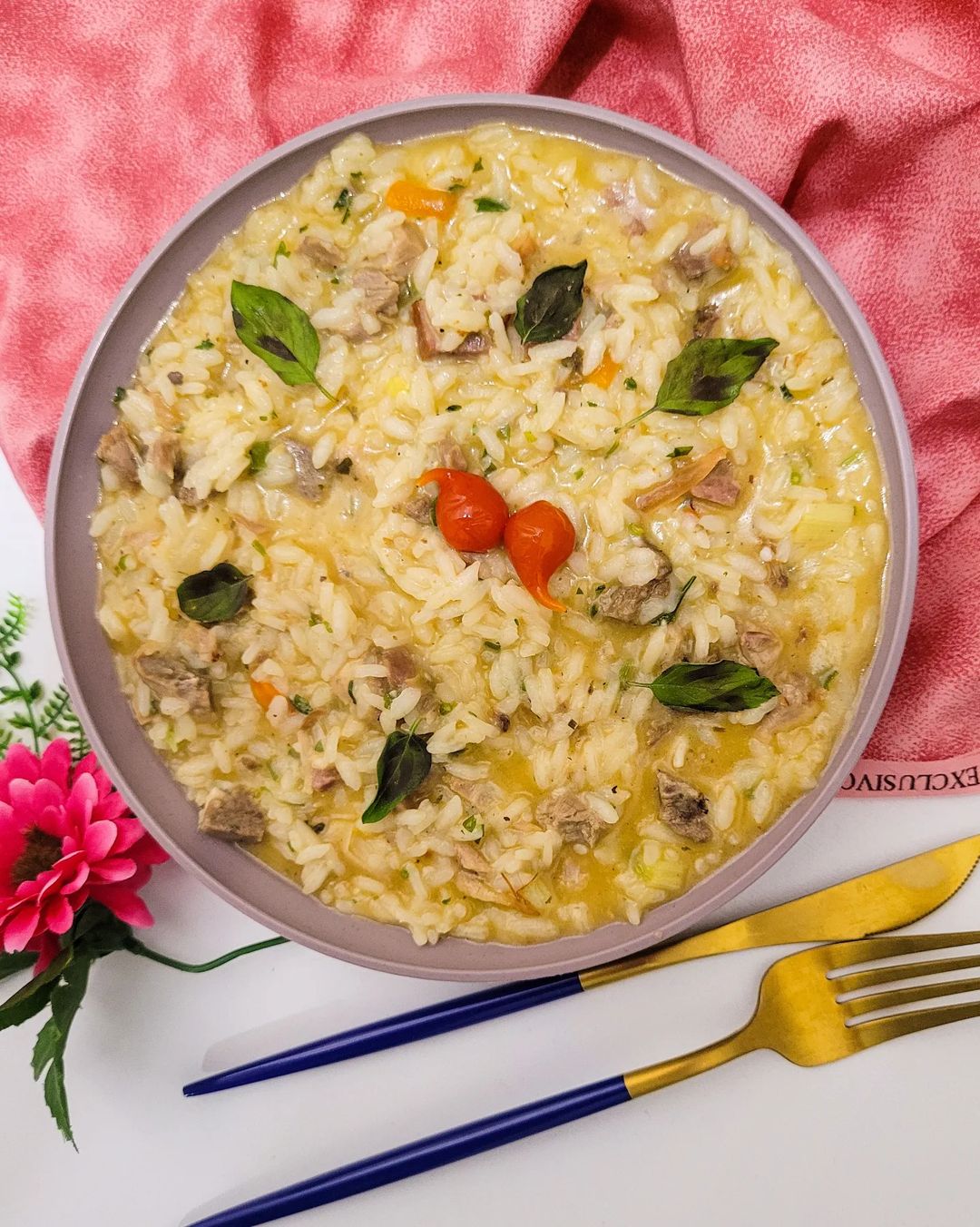 Risoto de pernil - Receiteria