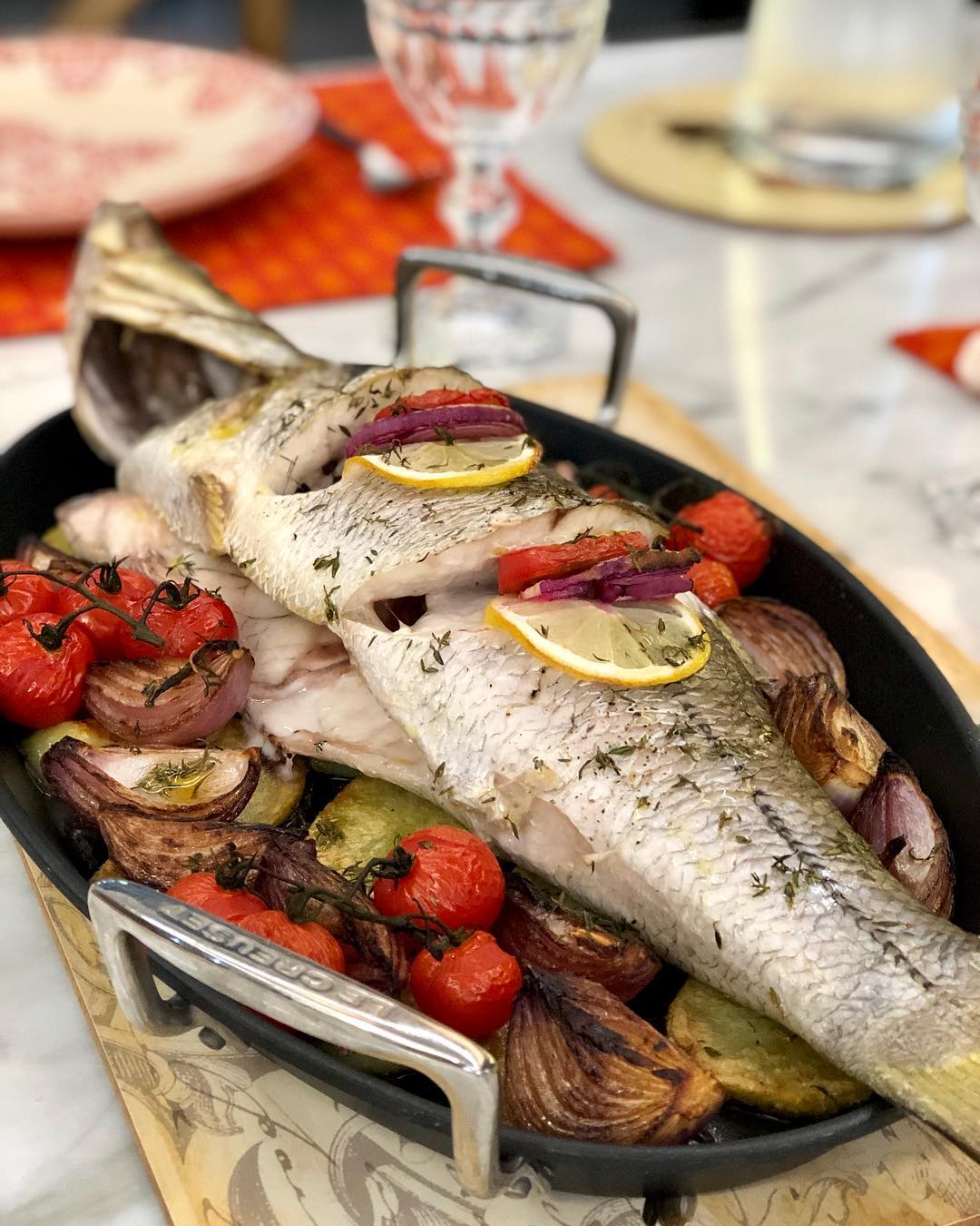 Robalo assado - Receiteria