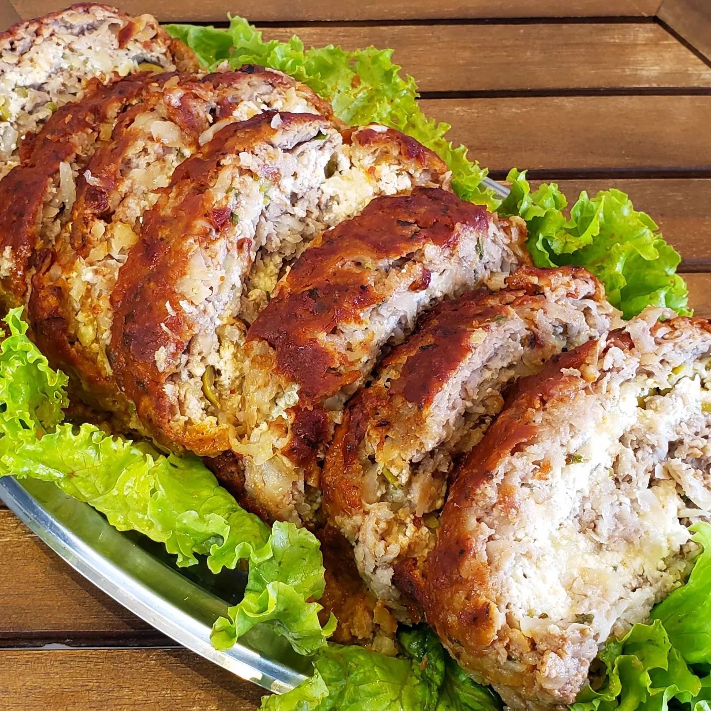 Rocambole de carne moída suína - Receiteria