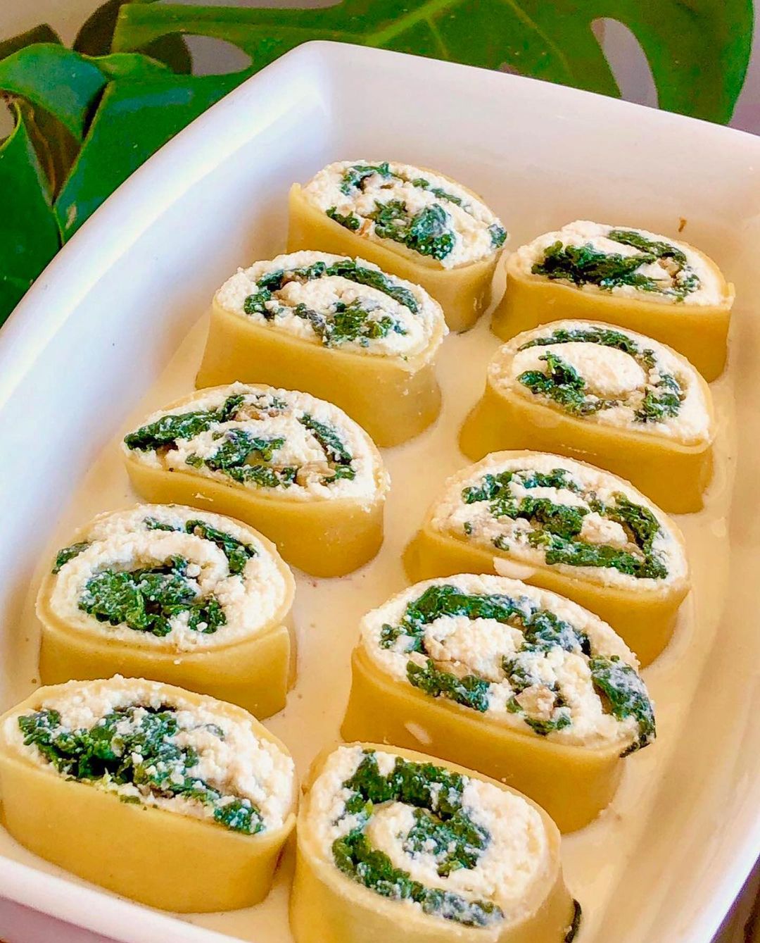 Rondelli recheado com ricota, espinafre e nozes - Receiteria