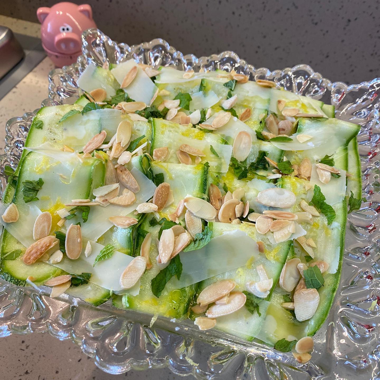 Salada de abobrinha crua - Receiteria