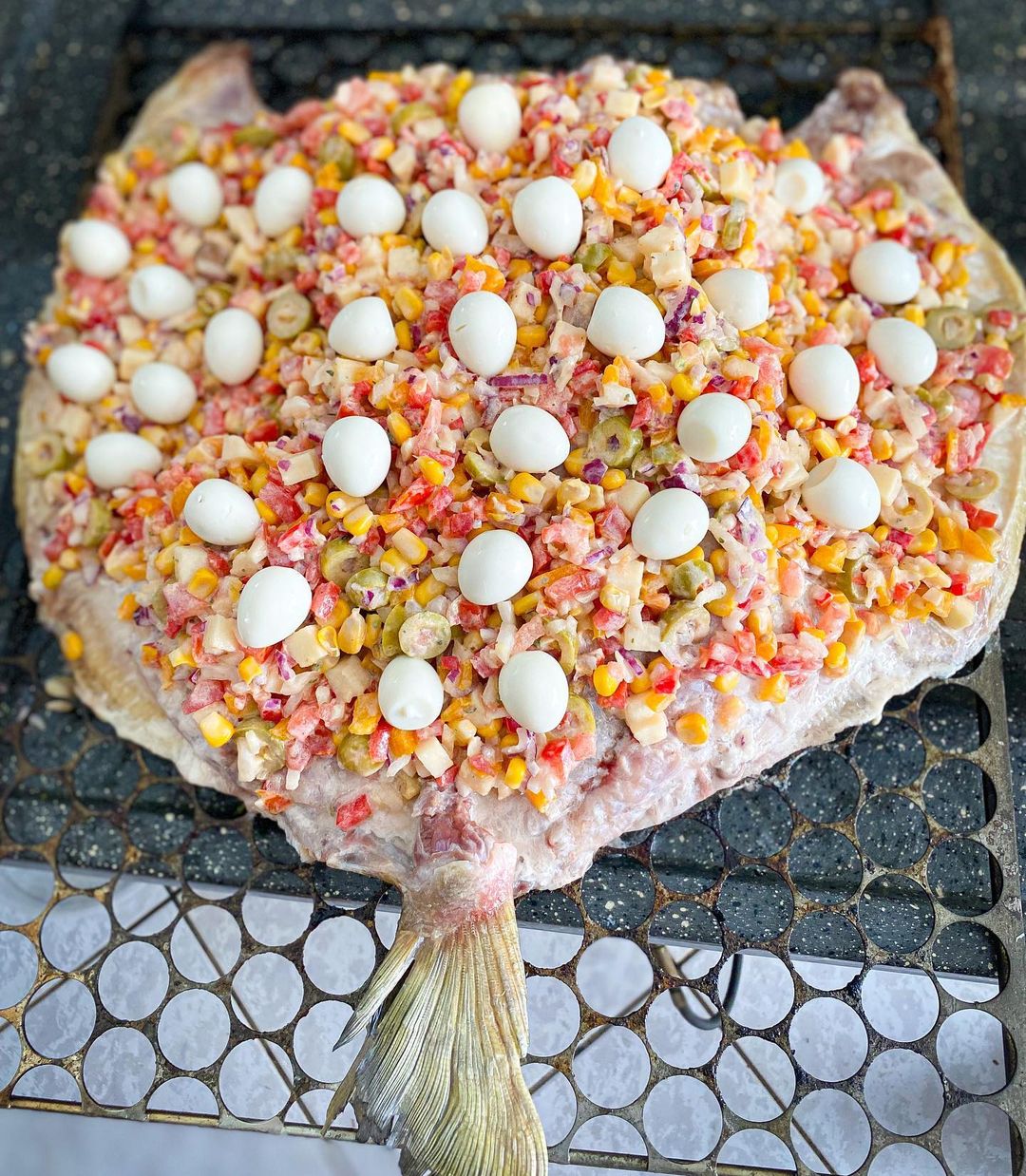 Tambaqui assado e recheado - Receiteria