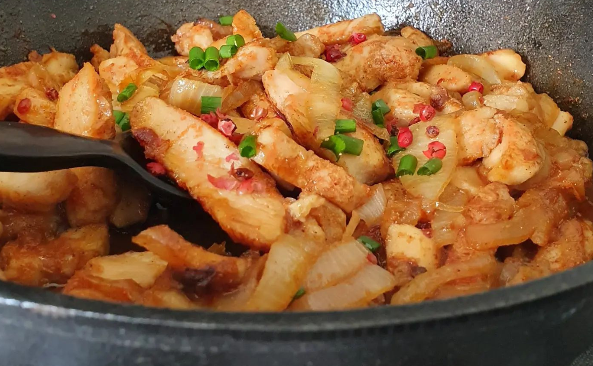 Tiras De Frango Com Melado Receiteria