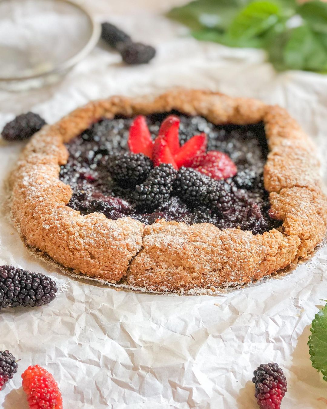 Torta rústica de amoras - Receiteria