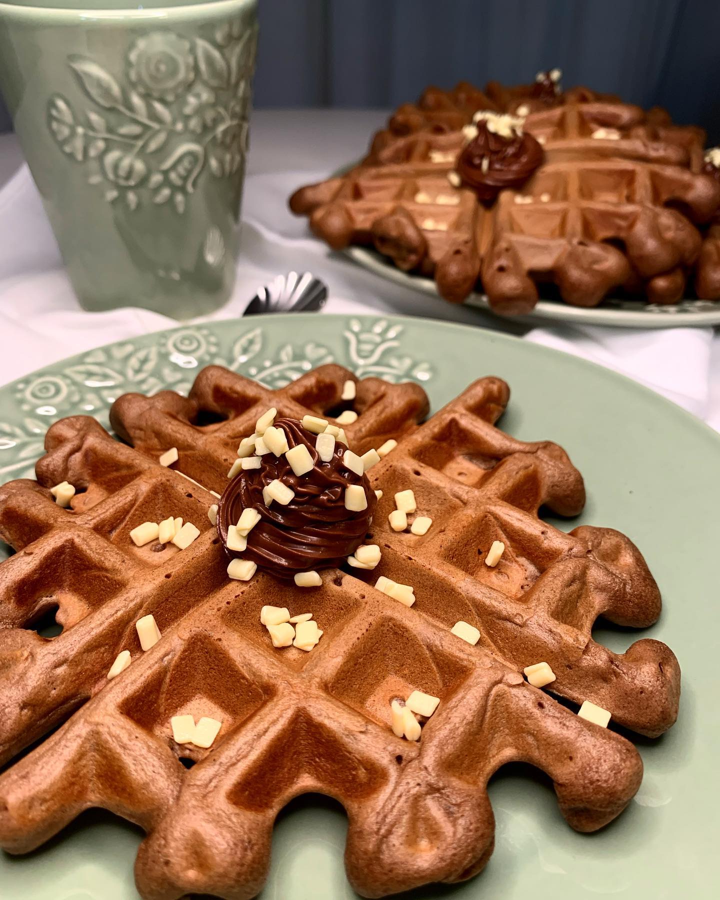 Waffle de chocolate - Receiteria